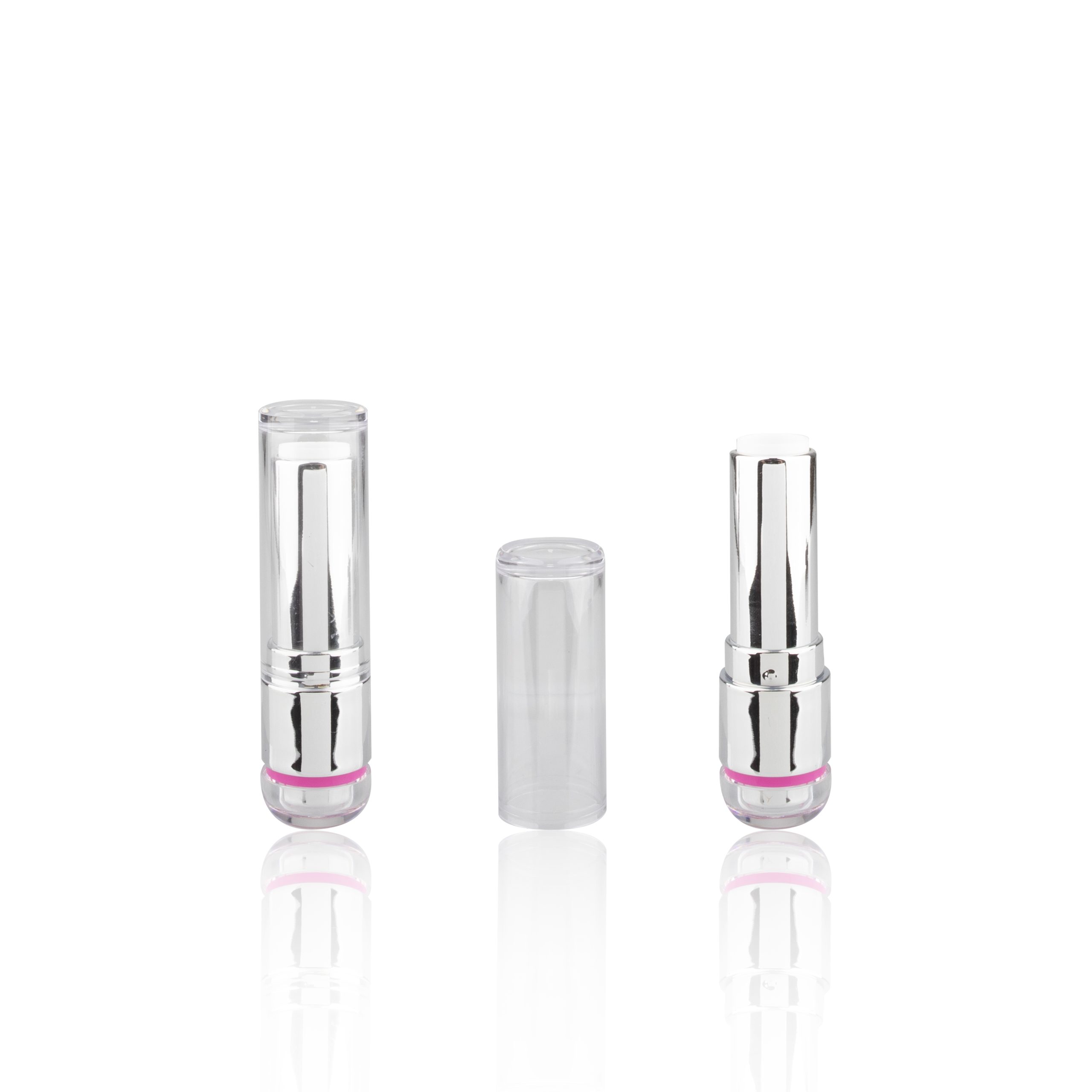 Cosmetic Plastic Tubes Wholesale Empty Lipstick Container Silver Lip ...