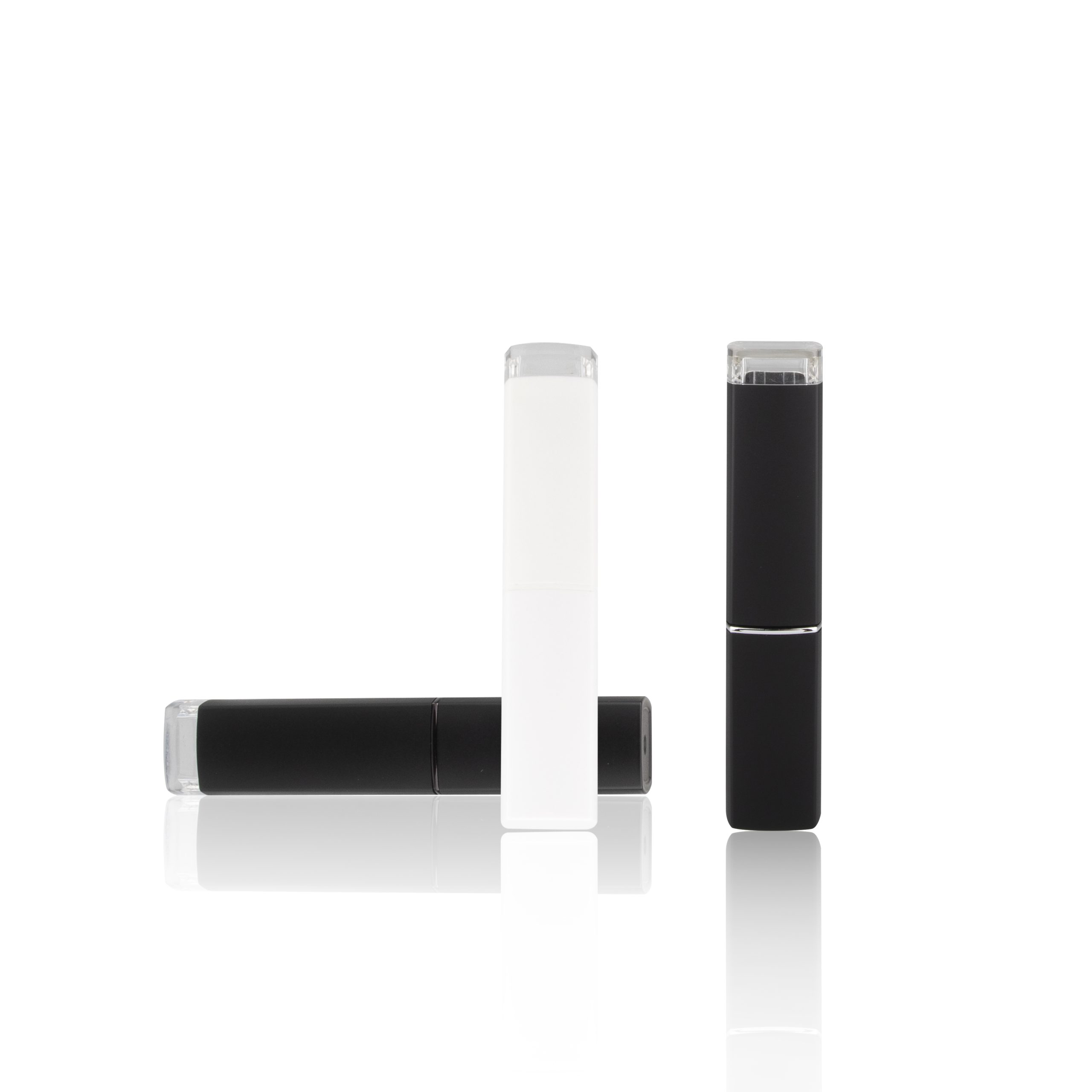 Eco Friendly Custom Cosmetic Containers Clear Top Plastic Lipstick ...