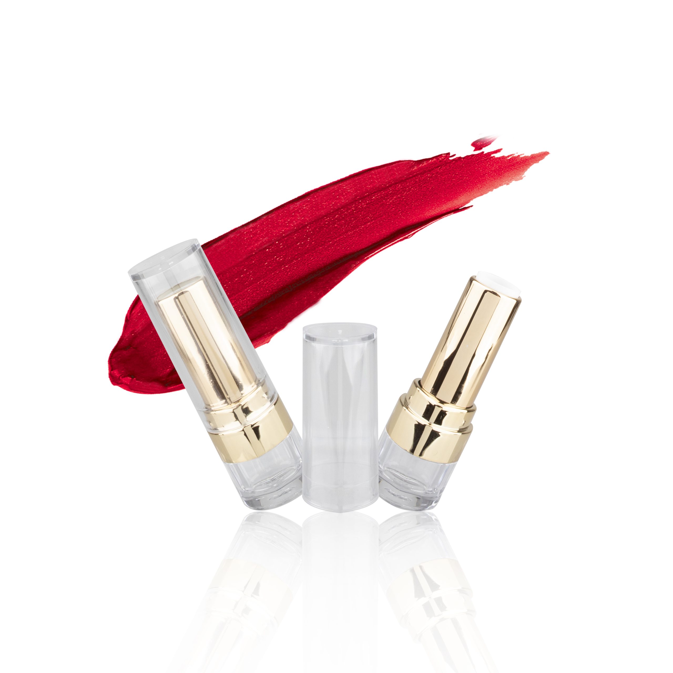 Empty Lipstick Containers Tube Gold with Logo printing Custom Cosmetic ...