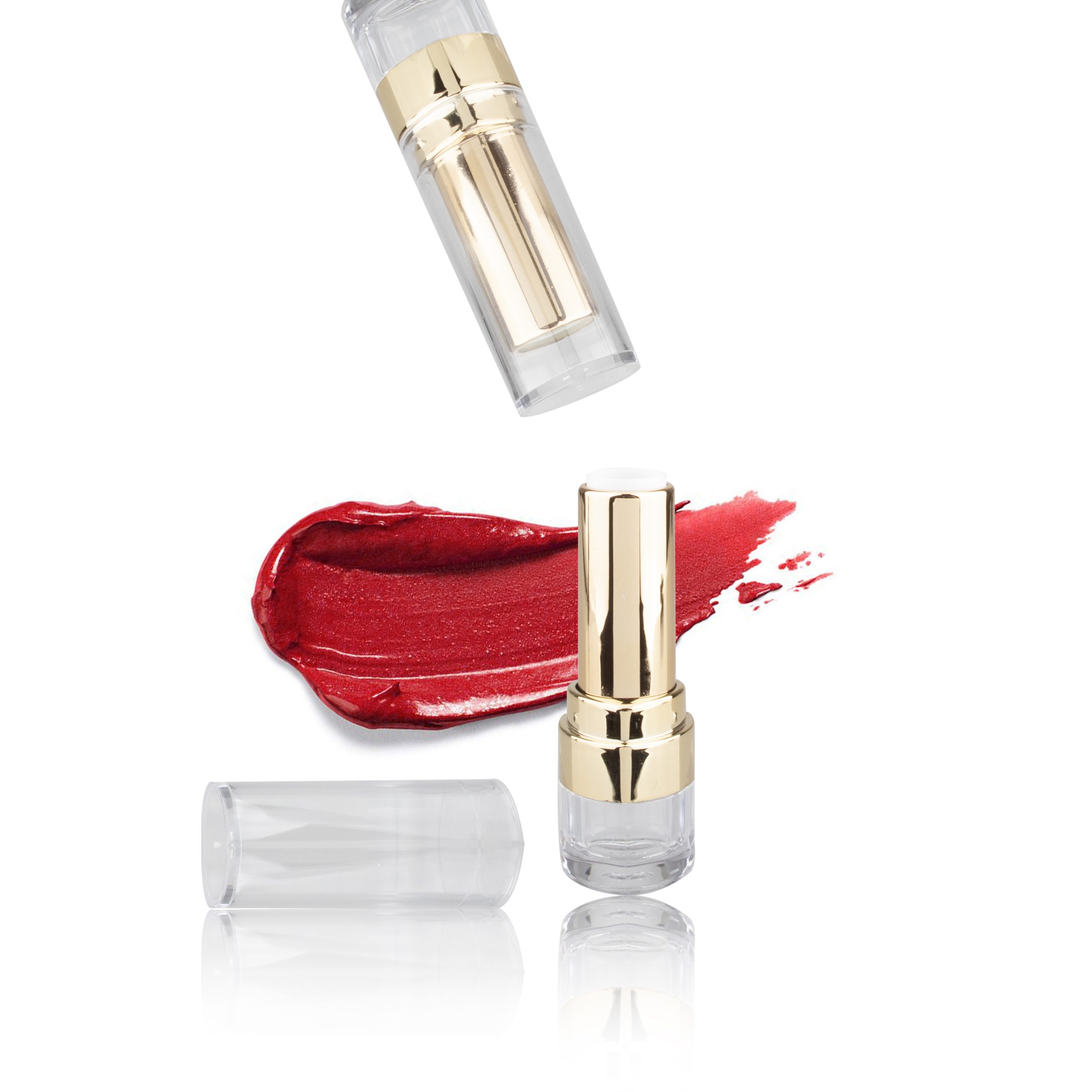 Empty Lipstick Containers Tube Gold with Logo printing Custom Cosmetic ...
