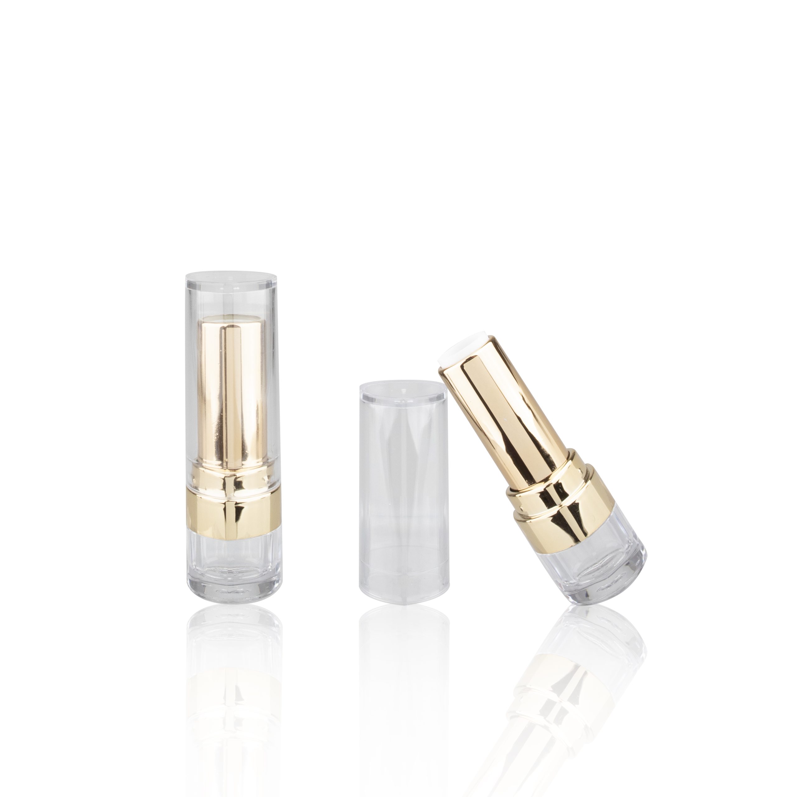 Empty Lipstick Containers Tube Gold with Logo printing Custom Cosmetic ...