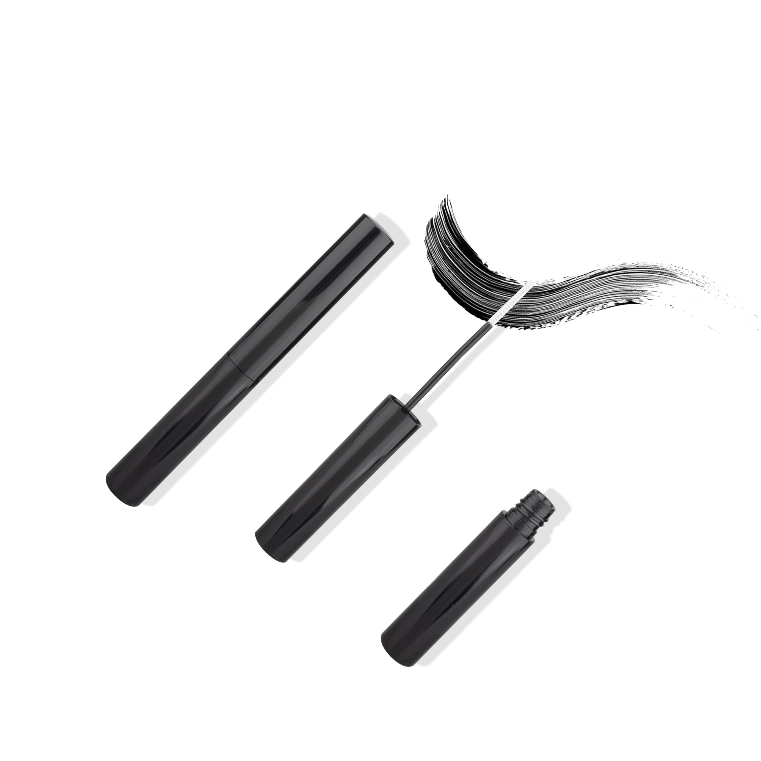 Hot Custom Black Round Mascara Cosmetic Tubes Mascara Tubes Packaging ...
