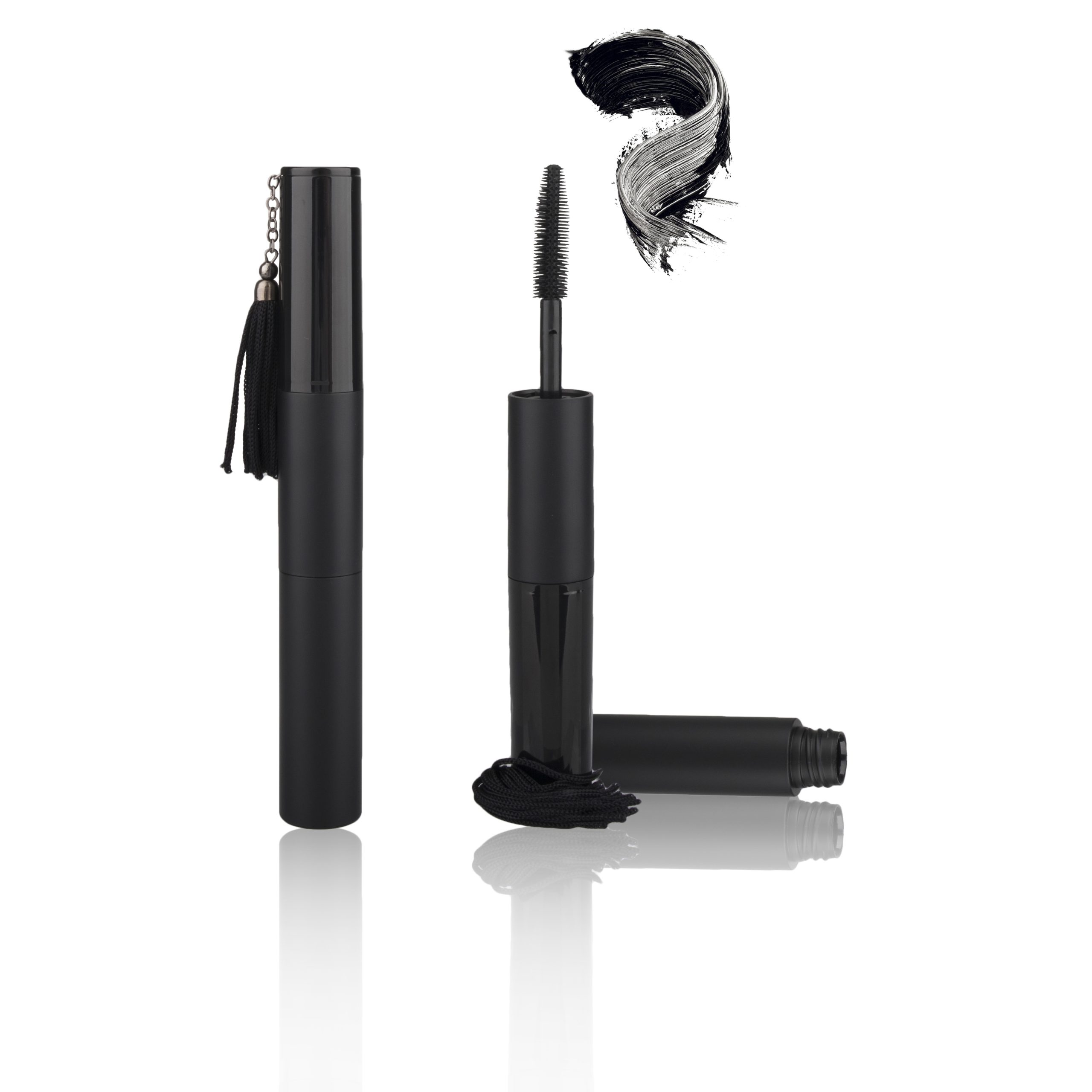 Plastic Black Matte Mascara Tube Eyelash Containers Mascara Tube ...
