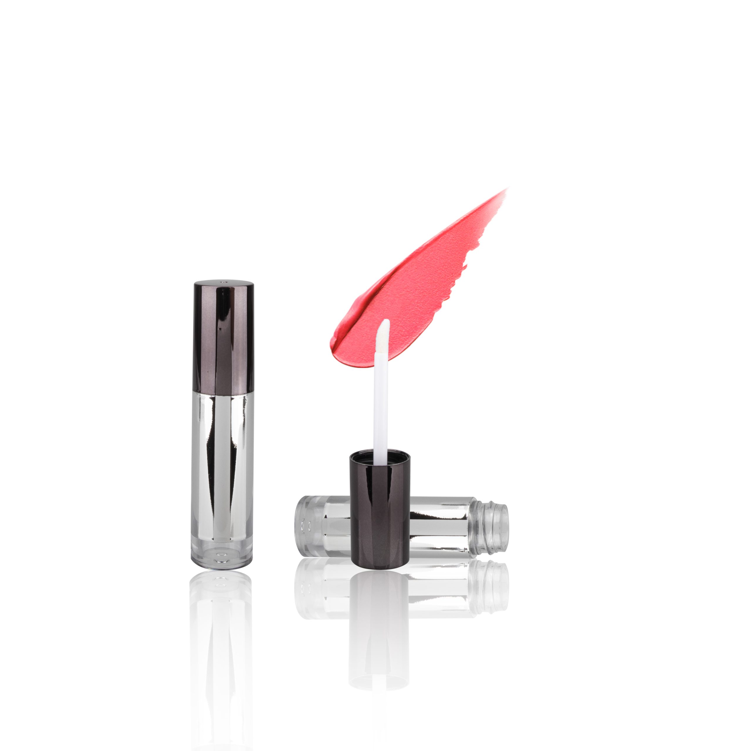 Portable Sliver Glossy Liptint Bottle Cylinder Lip Gloss Containers ...