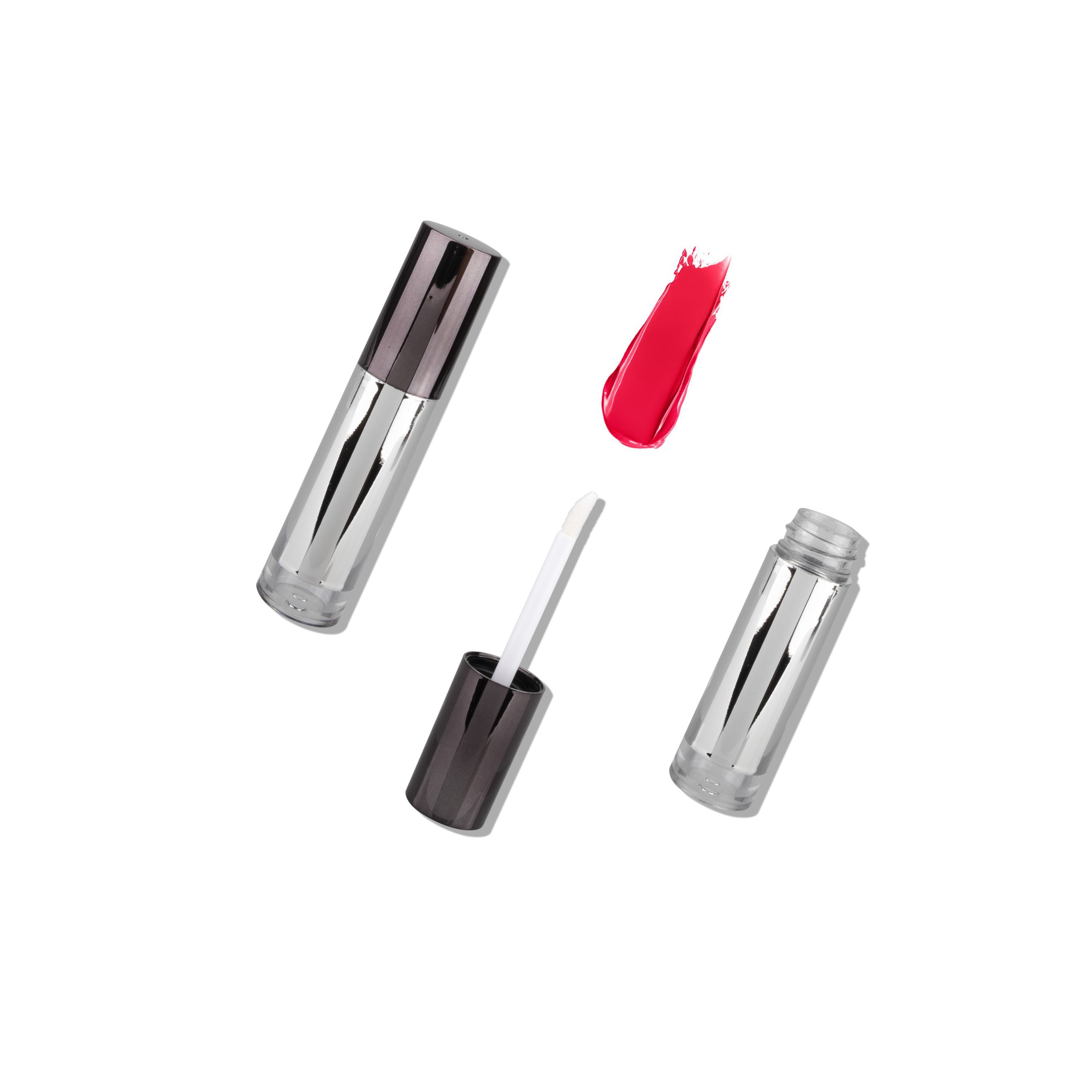 Portable Sliver Glossy Liptint Bottle Cylinder Lip Gloss Containers ...