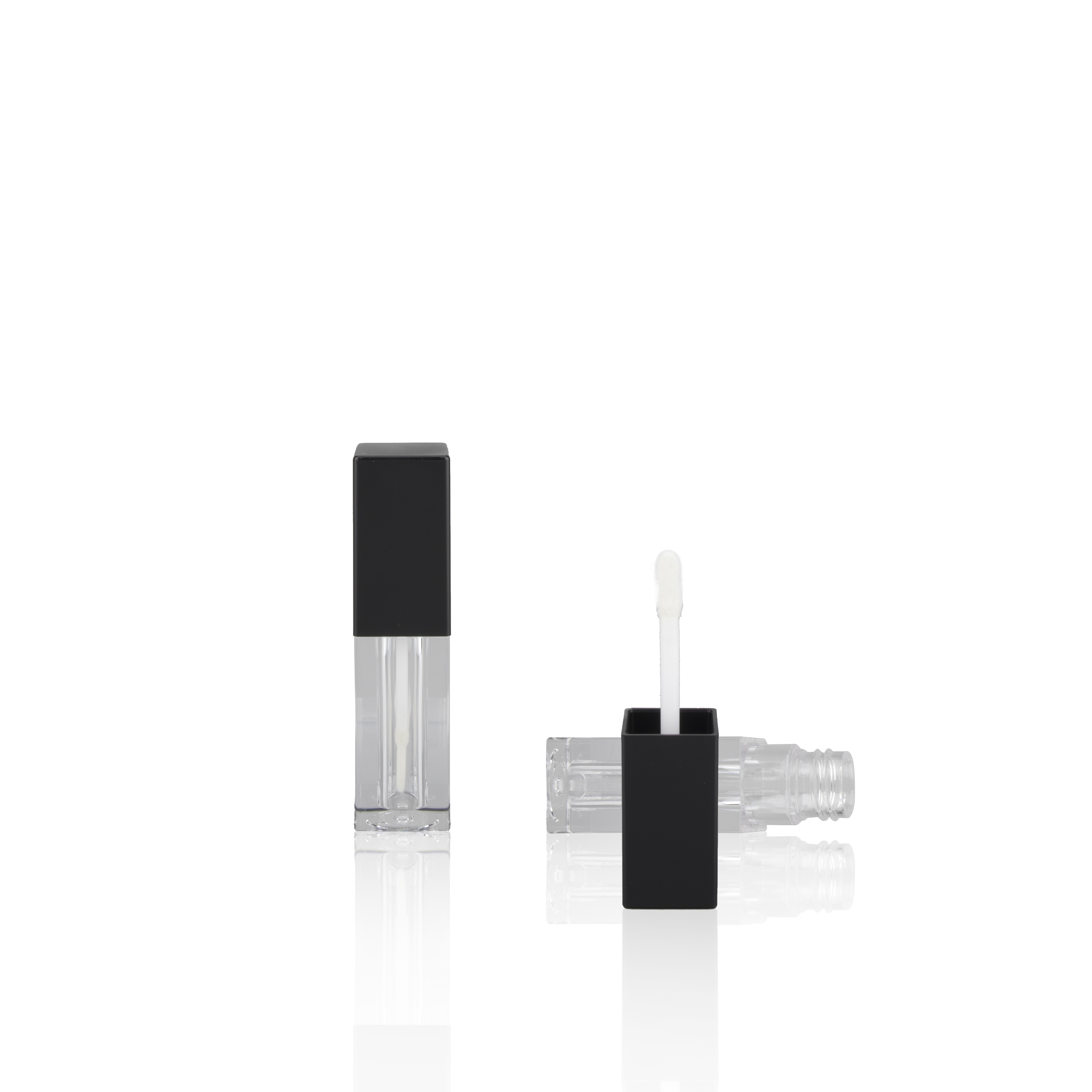 Classical Plastic Lipgloss Container Matte Square Lip Gloss Bottle ...